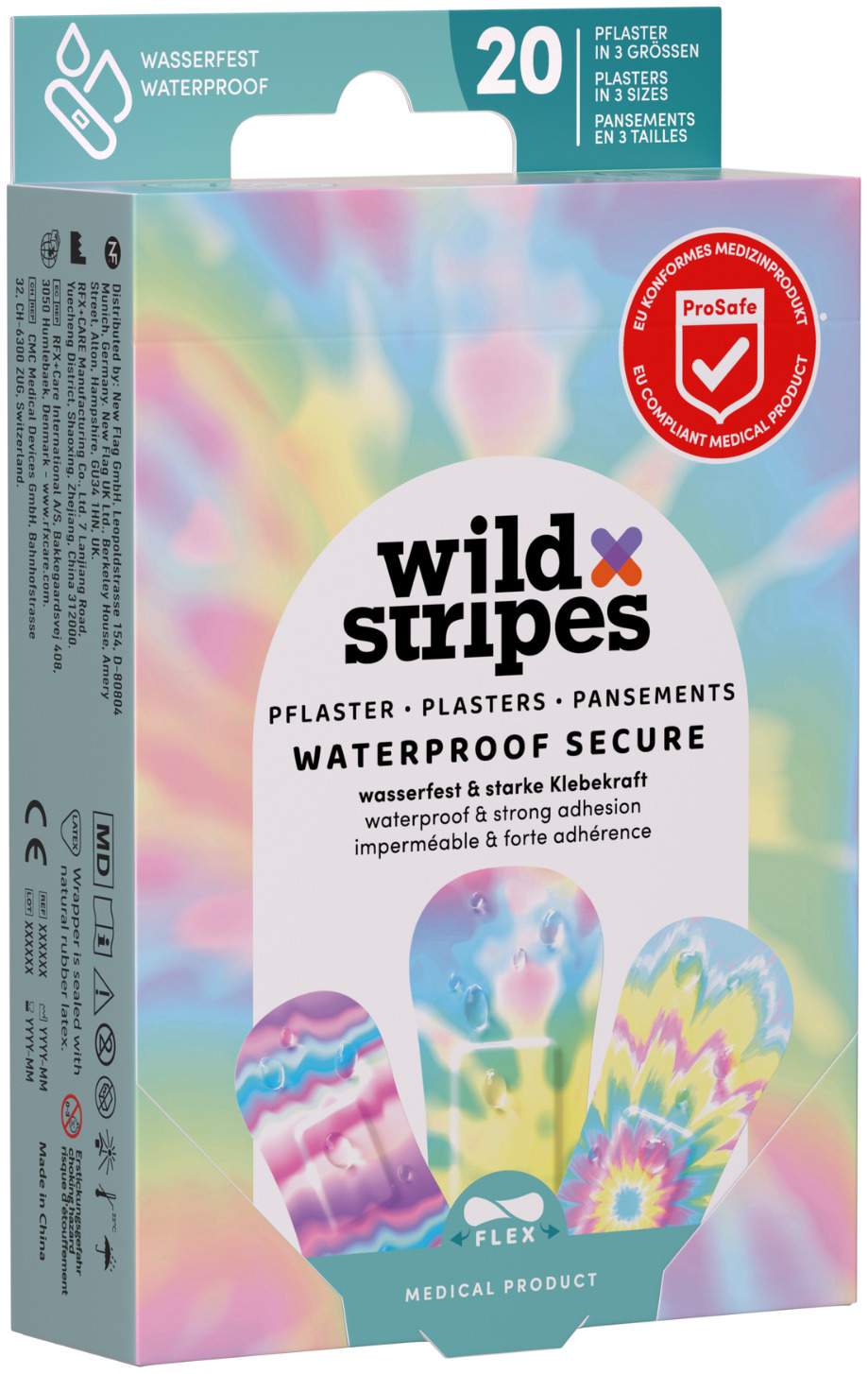Wild Stripes Waterproof Secure Rainbow Edition 20 Pflaster kaufen ...