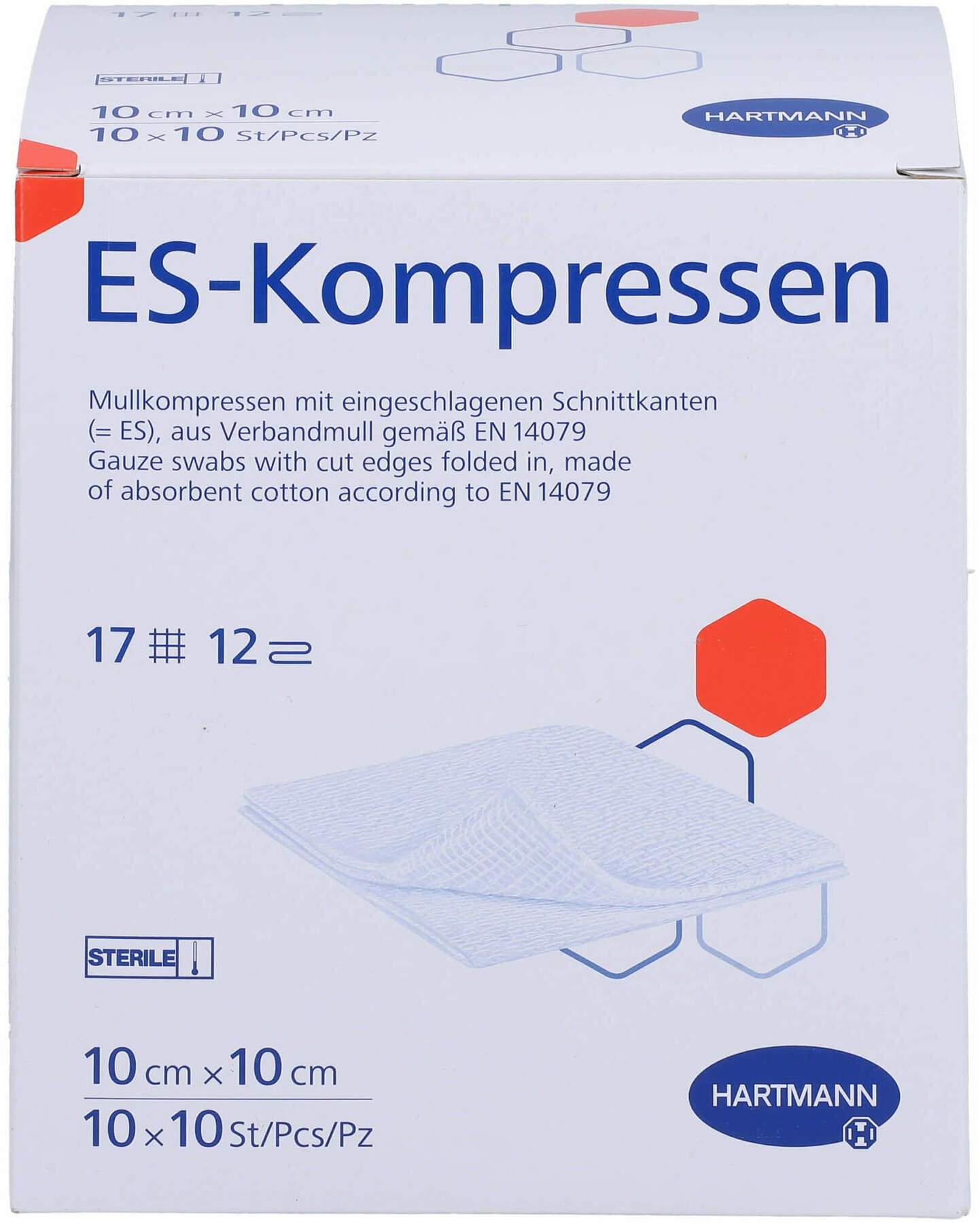 Es-Kompressen Steril 10x10 cm Großpackung kaufen | Volksversand ...
