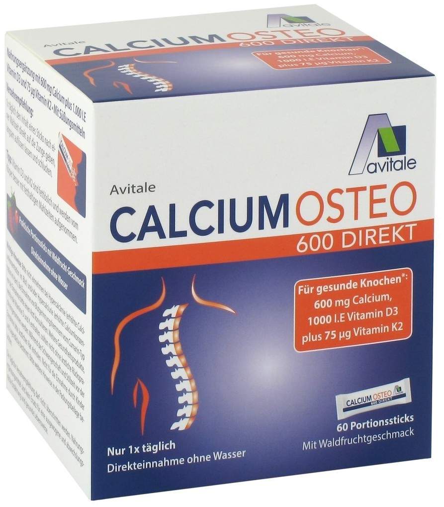 Calcium Osteo 600 Direkt Pulver 60 Sticks kaufen | Volksversand ...