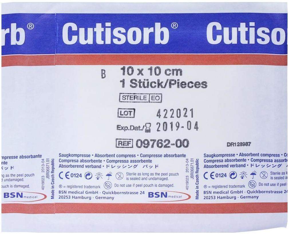 Cutisorb 1 Saugkompresse Steril 10 X 10 cm kaufen | Volksversand ...