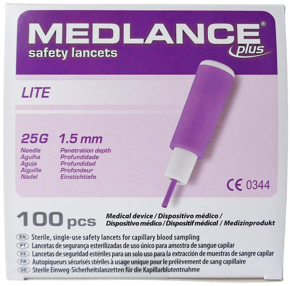 Medlance Plus Lite Sicherheitslanzetten 25 G 100 kaufen | Volksversand ...