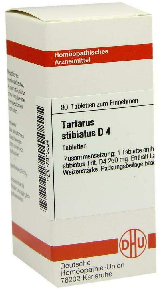 Dhu Tartarus Stibiatus D4 80 Tabletten kaufen | Volksversand ...
