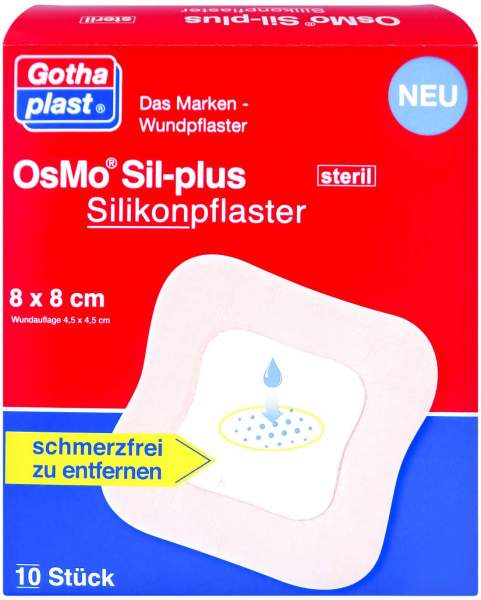 Osmo Sil-Plus Silikonpflaster 8x8 cm Steril kaufen | Volksversand ...