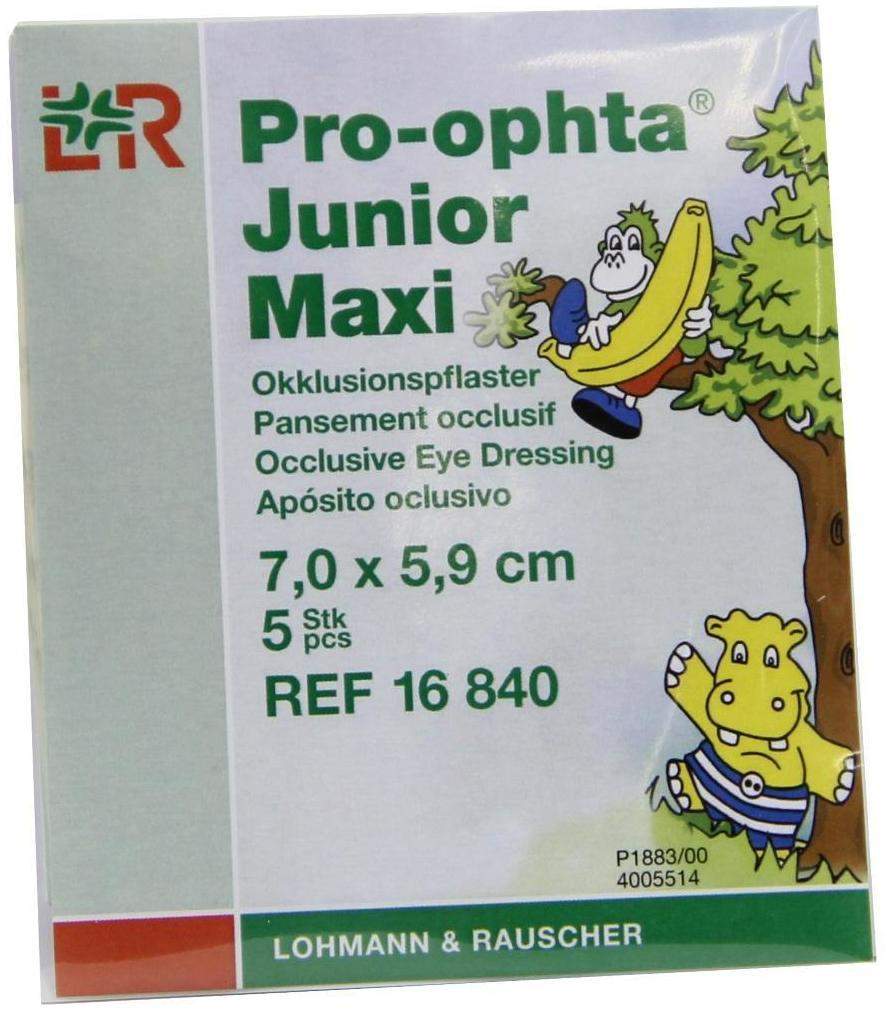 Pro Ophta Junior Maxi 5 Okklusionspflaster kaufen | Volksversand ...
