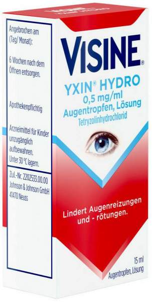 Visine Yxin Hydro 0,5 mg je ml Augentropfen 15 ml kaufen | Volksversand Versandapotheke