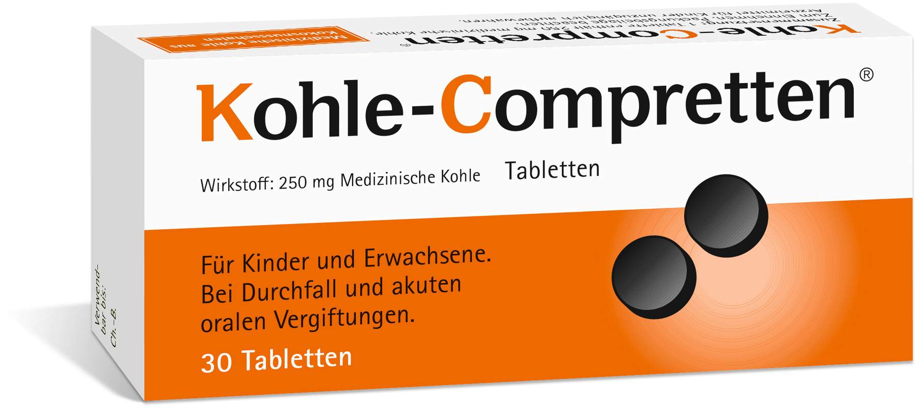 Kohle Compretten 30 Tabletten kaufen | Volksversand Versandapotheke