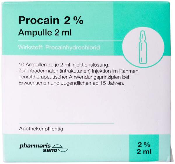 Procain Pharmarissano 2 % 10 X 2 ml Ampullen kaufen | Volksversand ...