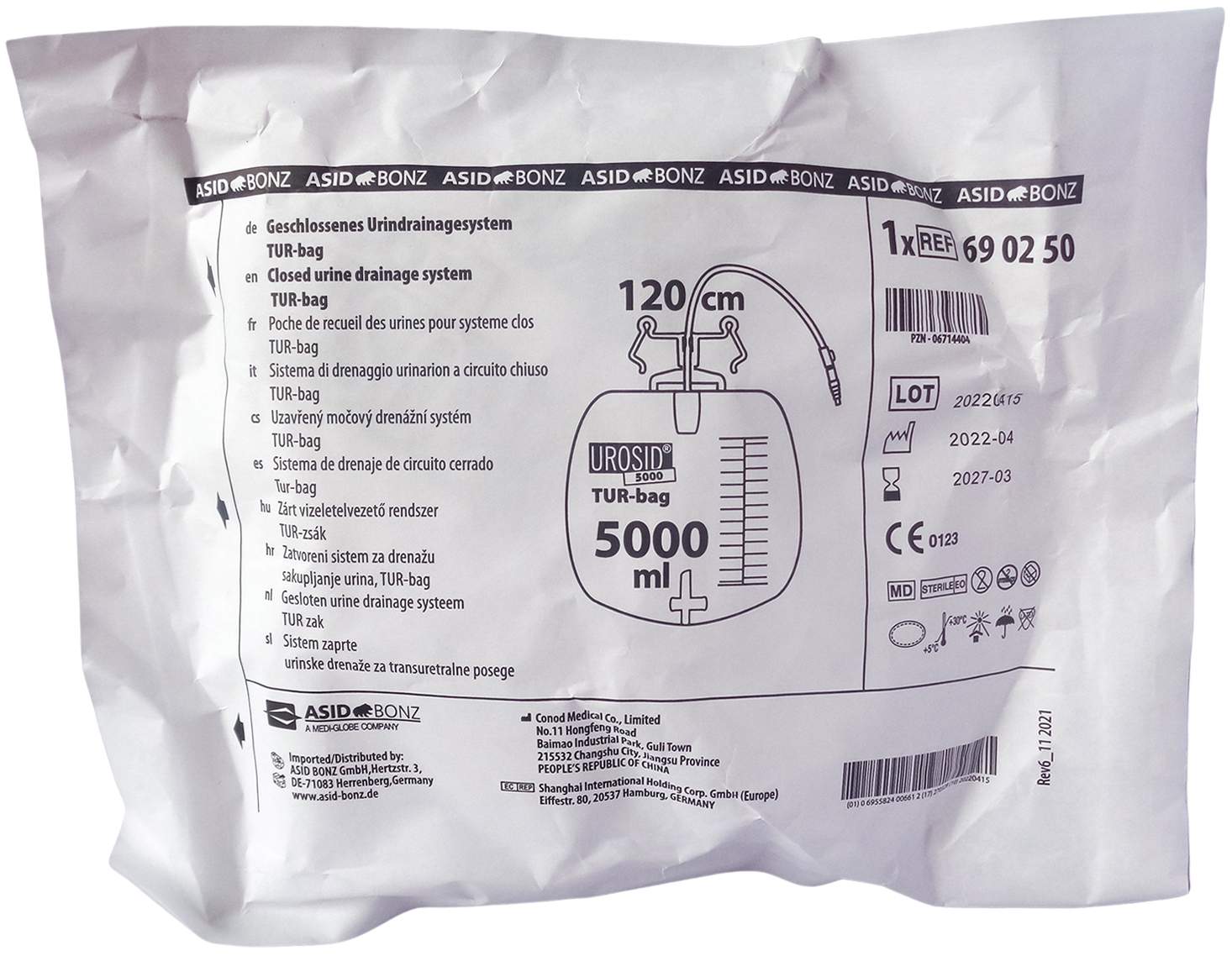 Urosid 5000 Tur Bag Urindrainage System 5l Beutel kaufen | Volksversand ...