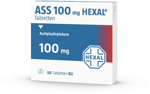 ASS 100 mg Hexal 50 Tabletten kaufen | Volksversand Versandapotheke