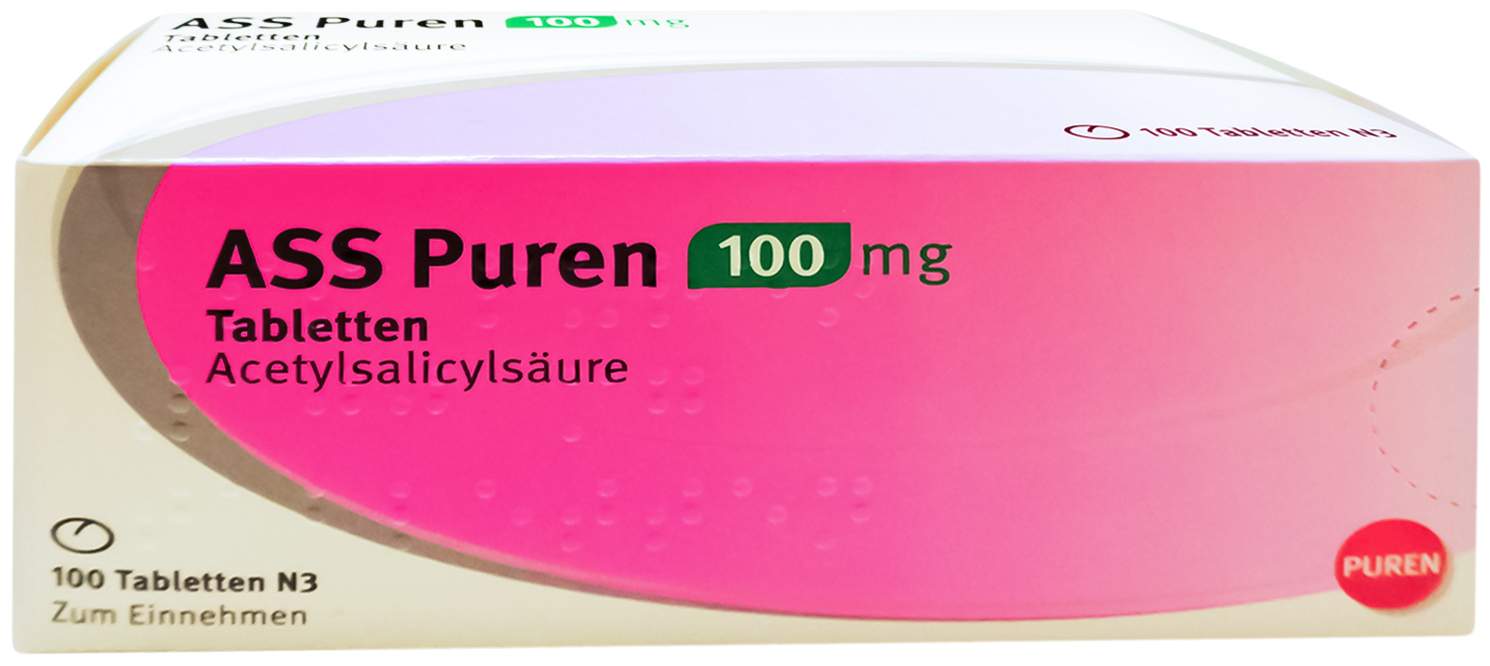 Ass Puren 100 mg 100 Tabletten kaufen | Volksversand Versandapotheke