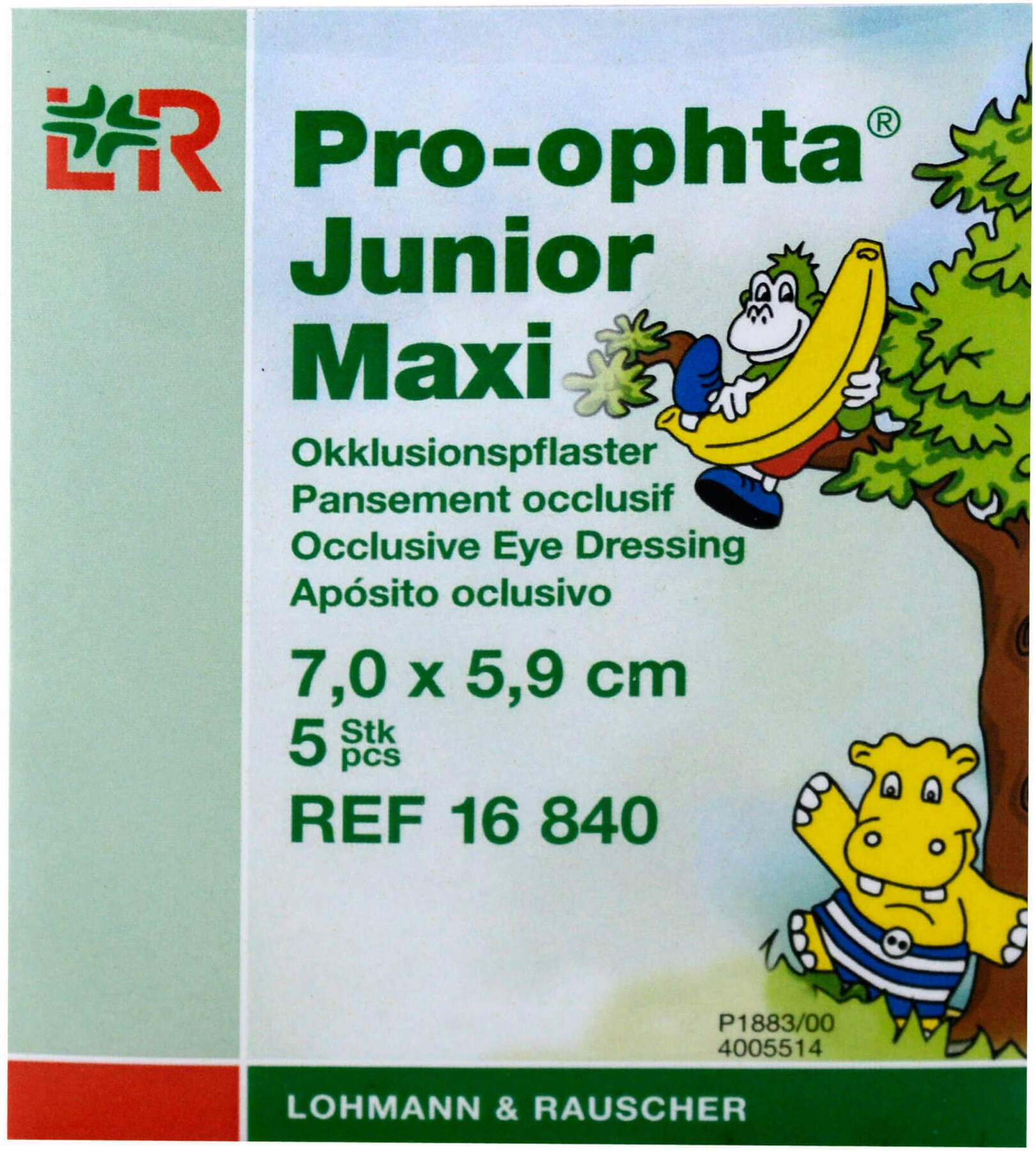 Pro-Ophta Junior Maxi Okklusionspflaster kaufen | Volksversand ...