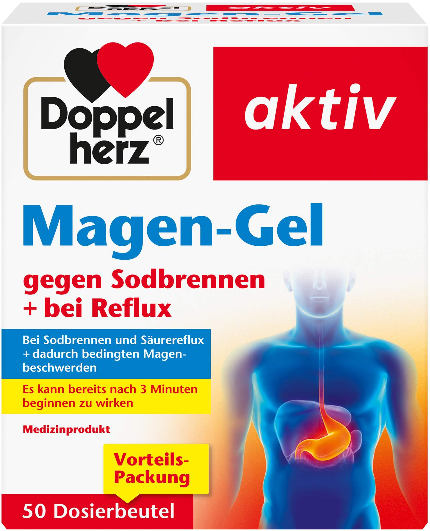 Doppelherz aktiv Magen-Gel Gegen Sodbrennen + bei Reflux 50 X 10 ml Ge ...
