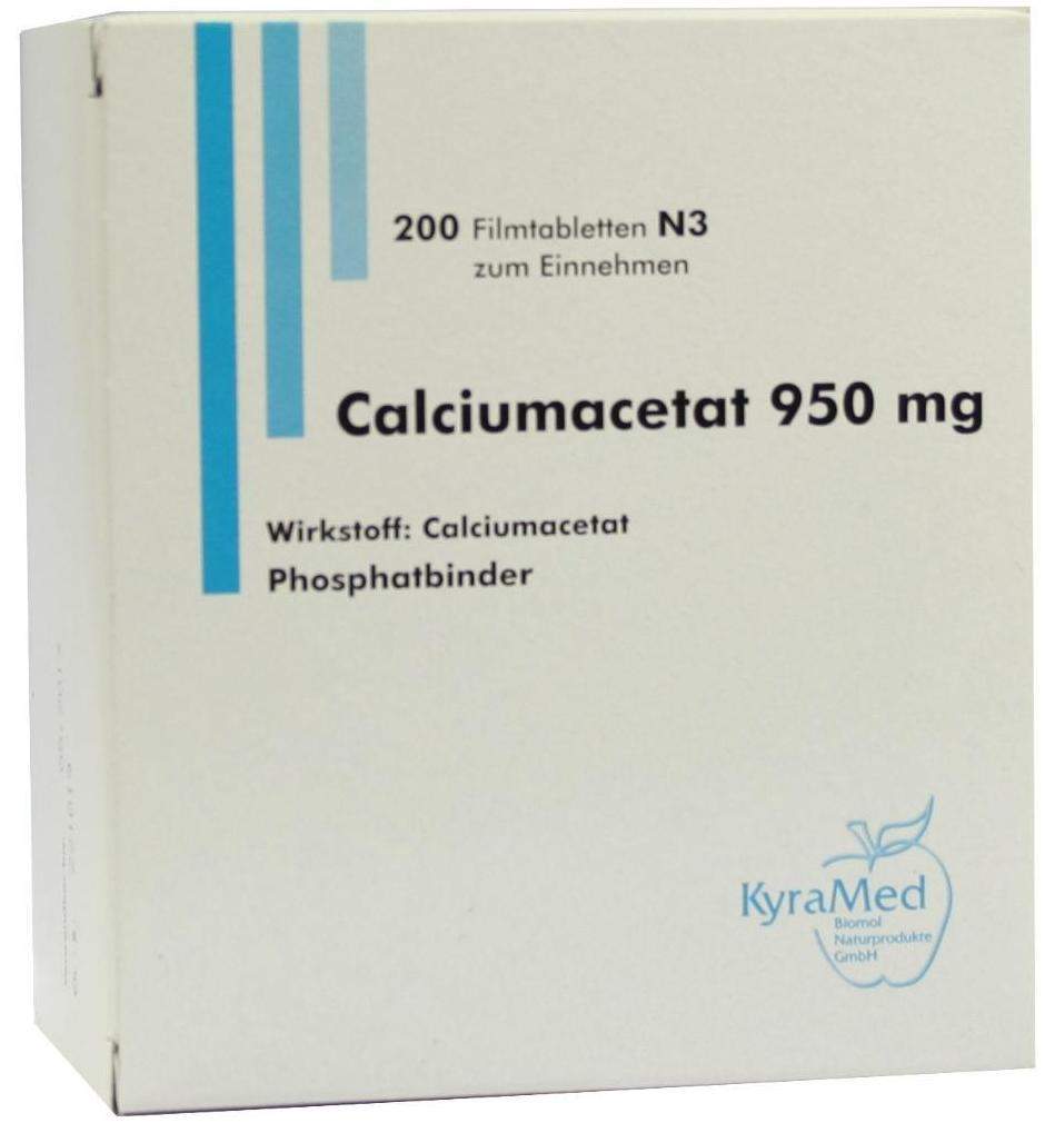 Calciumacetat 950 mg 200 Filmtabletten kaufen | Volksversand ...