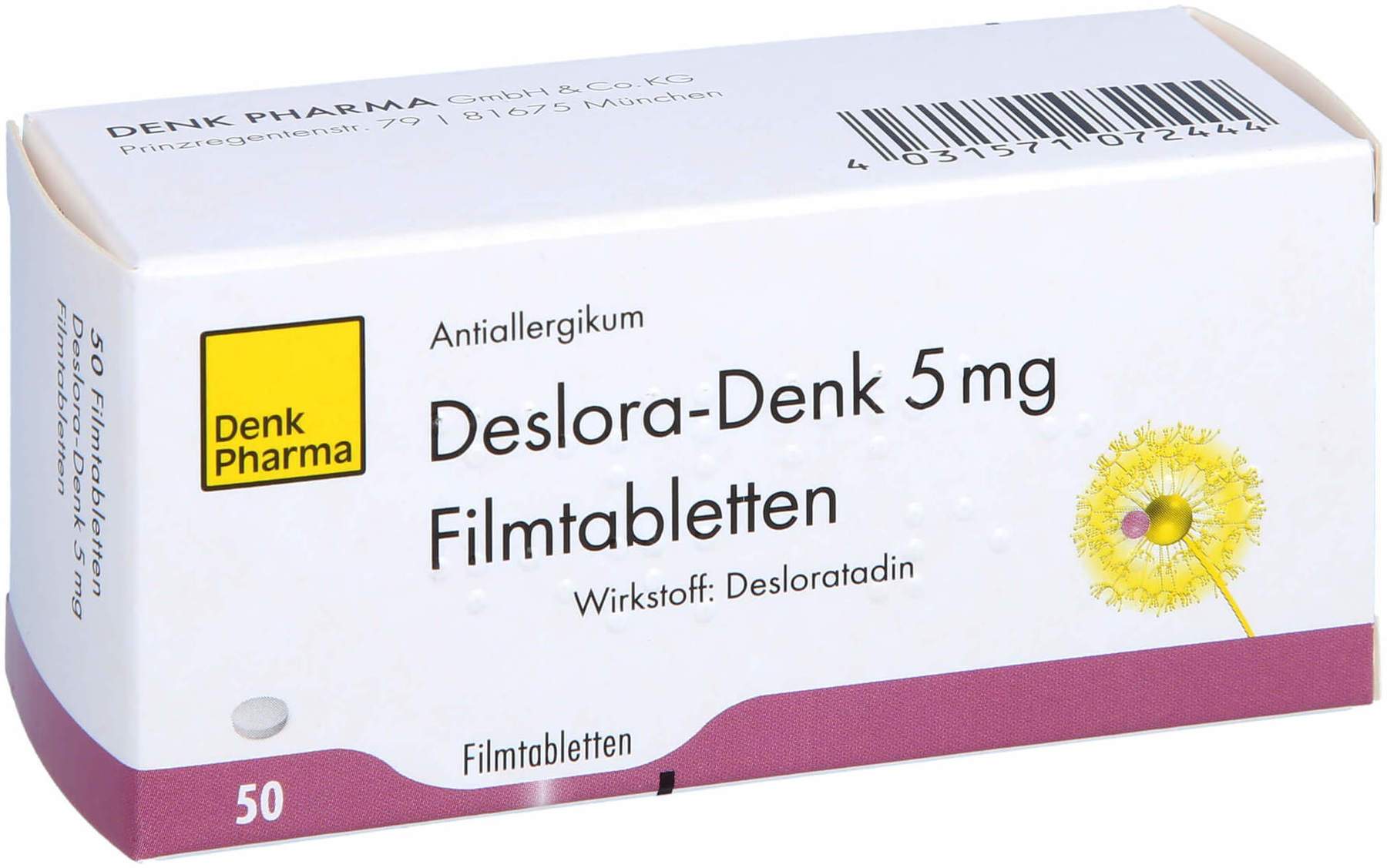 Deslora Denk 5 mg 50 Filmtabletten kaufen | Volksversand Versandapotheke