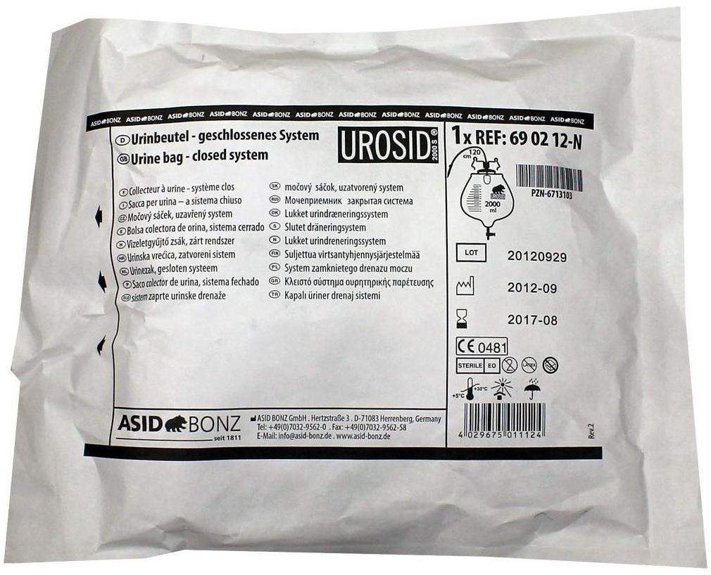 Urosid Urindrainagesystem 2l 120cm Schlauch Nadelf.Ventil kaufen ...