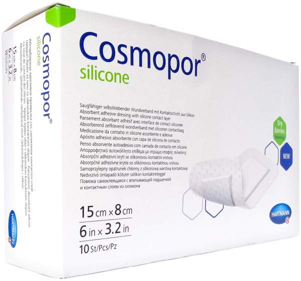 Cosmopor Silicone Wundverband 15 X 8 cm 10 Stk. kaufen | Volksversand ...