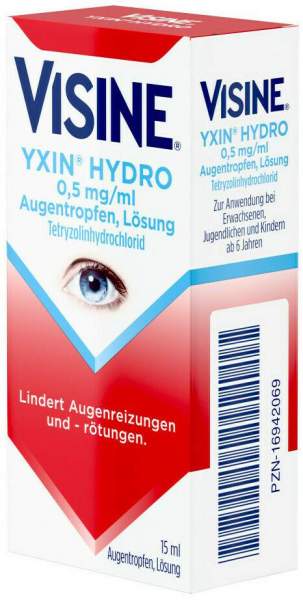 Visine Yxin Hydro 0,5 mg je ml Augentropfen 15 ml kaufen | Volksversand ...