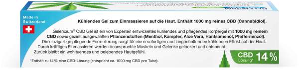 Gelencium Cannabis Cbd Gel 1000 mg Kühlend 100 ml kaufen | Volksversand ...
