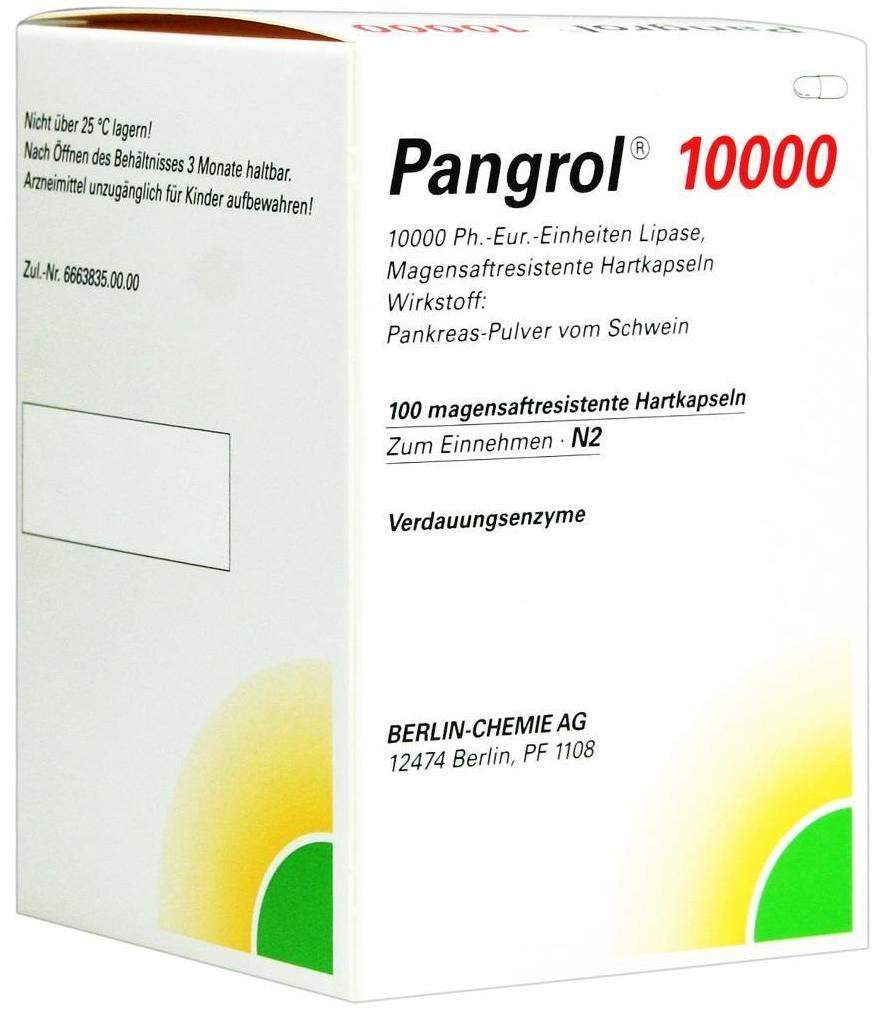 Pangrol 10000 Hartkapseln 100 Mit Magensaftresistentem Überzug kaufen ...