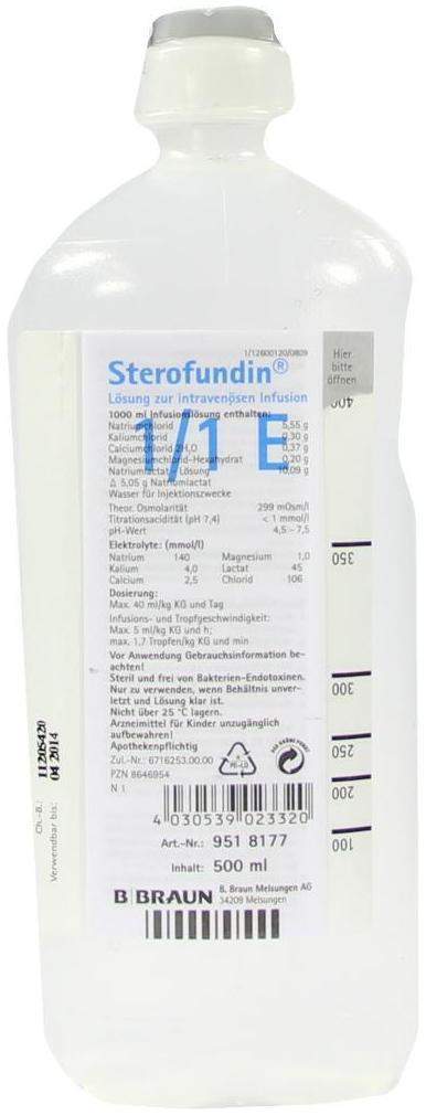 Sterofundin Ecoflac Plus 500 ml Infusionslösung kaufen | Volksversand ...
