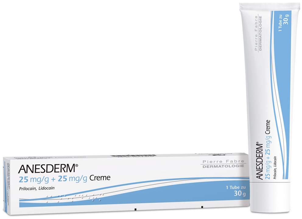Anesderm 25 mg pro g + 25 mg pro g Creme 30 g kaufen | Volksversand ...