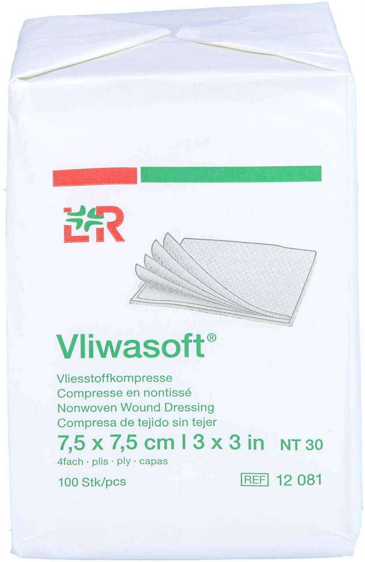Vliwasoft Vlieskompressen Unsteril 7,5 X 7,5 cm 4lagig 100... kaufen ...