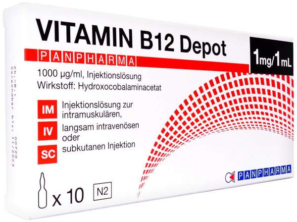 Vitamin B 12 Depot Panpharma 1000 µg Pro ml Injektionslösung 10... kau ...