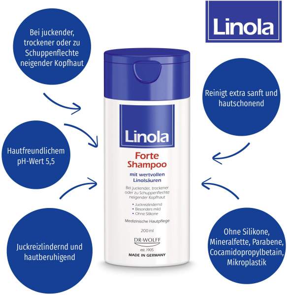 Linola Forte Shampoo 200 ml kaufen | Volksversand Versandapotheke