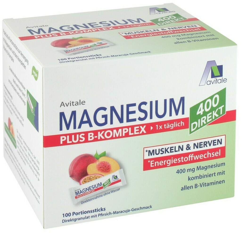Magnesium 400+ B-Komplex 100 Portionssticks kaufen | Volksversand ...
