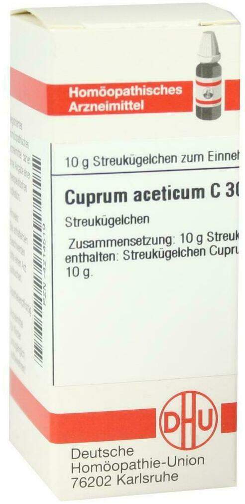 Dhu Cuprum Aceticum C30 Globuli kaufen | Volksversand Versandapotheke