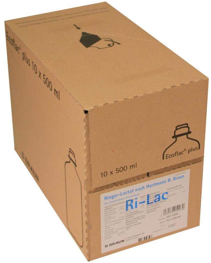 Ringer Lactat Nach Hartmann B.Braun Ecoflasche Plus 10 X 500 Ml... kau ...