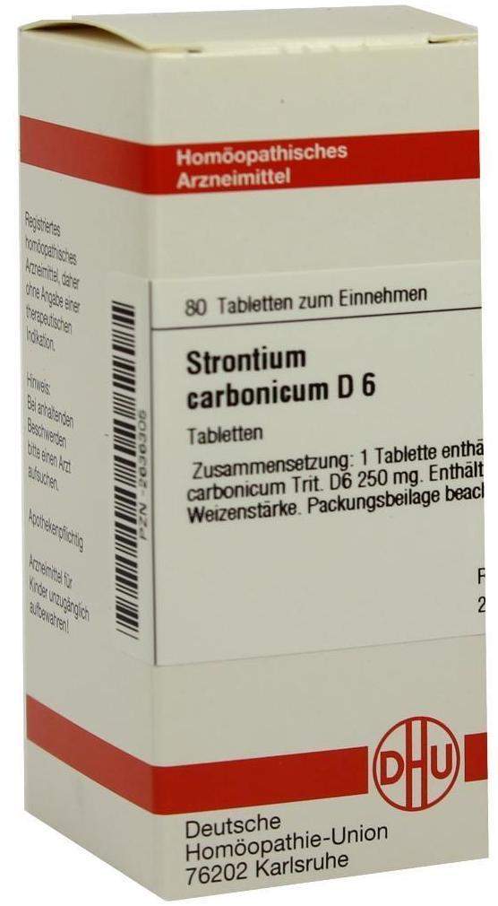 DHU Strontium carbonicum D6 80 Tabletten kaufen | Volksversand ...
