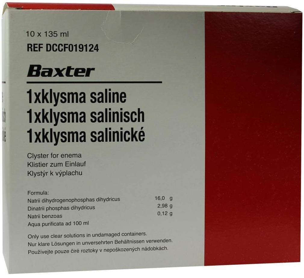 Klysma 1 X Salinisch 10x135 ml Klistiere kaufen | Volksversand ...