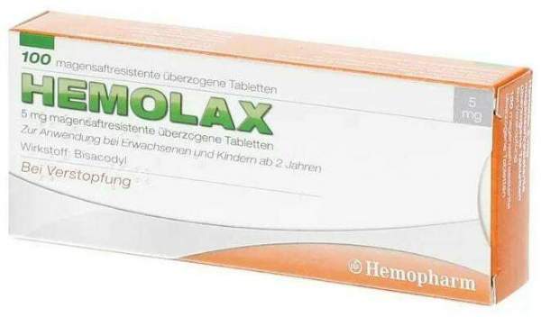 Hemolax 5 mg 100 Magensaftresistente Tabletten kaufen | Volksversand ...