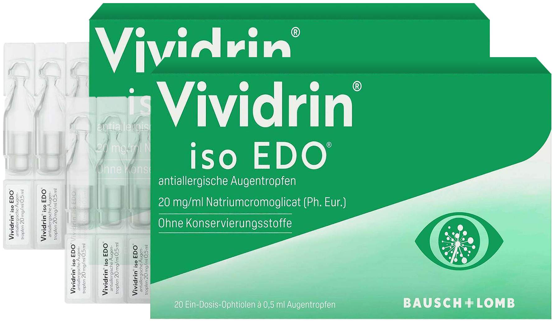 Vividrin iso EDO 2 x antiallergische Augentropfen 20 x 0,5 ml kaufen ...