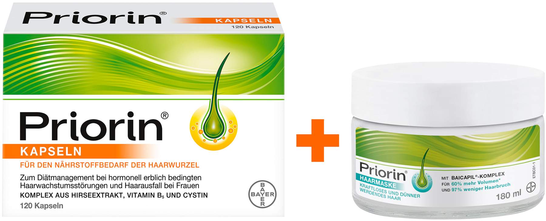 Priorin Kapseln 120 Stück + Priorin Haarmaske 180 ml kaufen ...