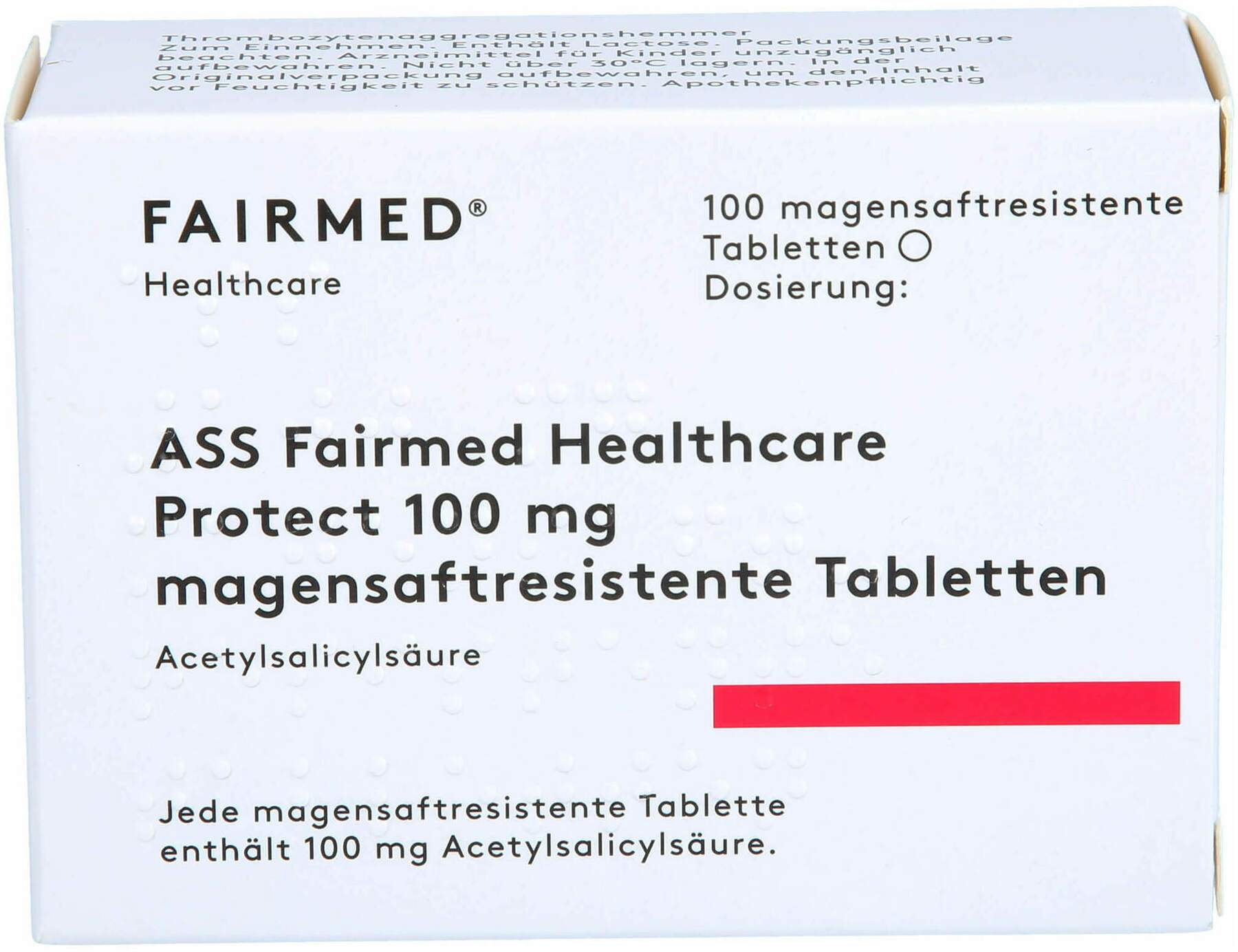 Ass Fairmed Healthcare Protect 100 mg Msr.Tablette kaufen | Volksversand Versandapotheke
