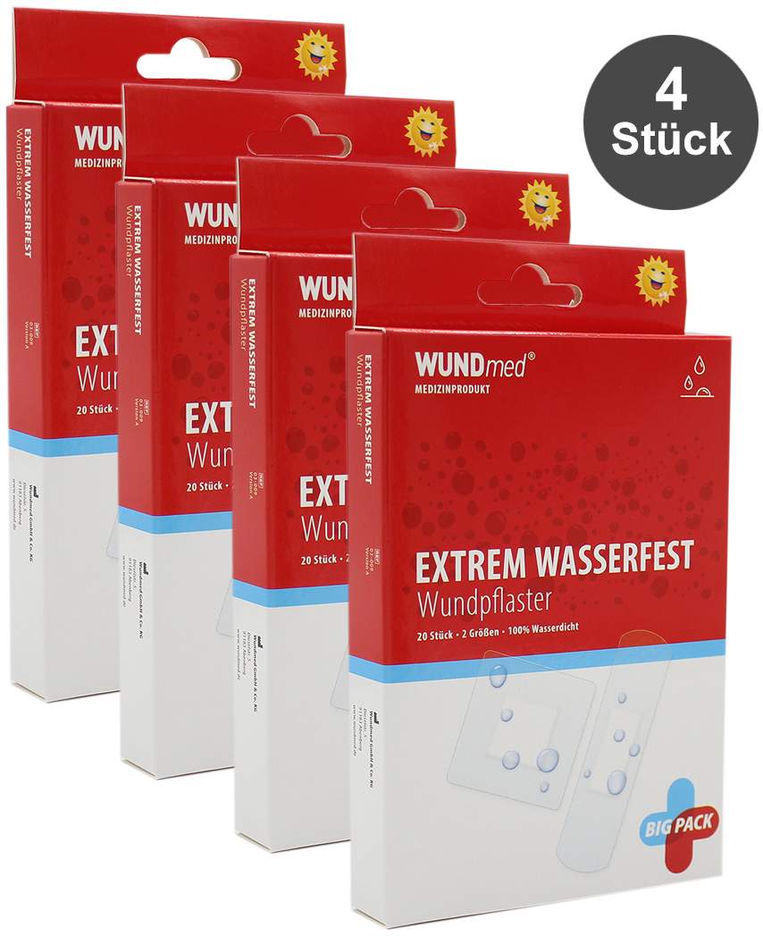 Pflaster extrem wasserfest 4 x 20 Stück kaufen | Volksversand ...