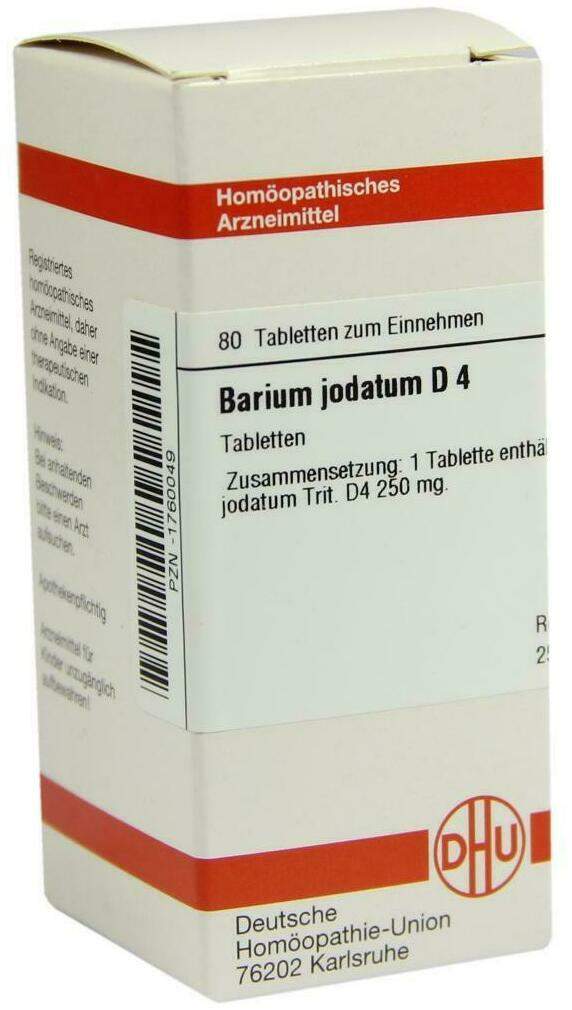 Dhu Barium Jodatum D4 80 Tabletten kaufen | Volksversand Versandapotheke