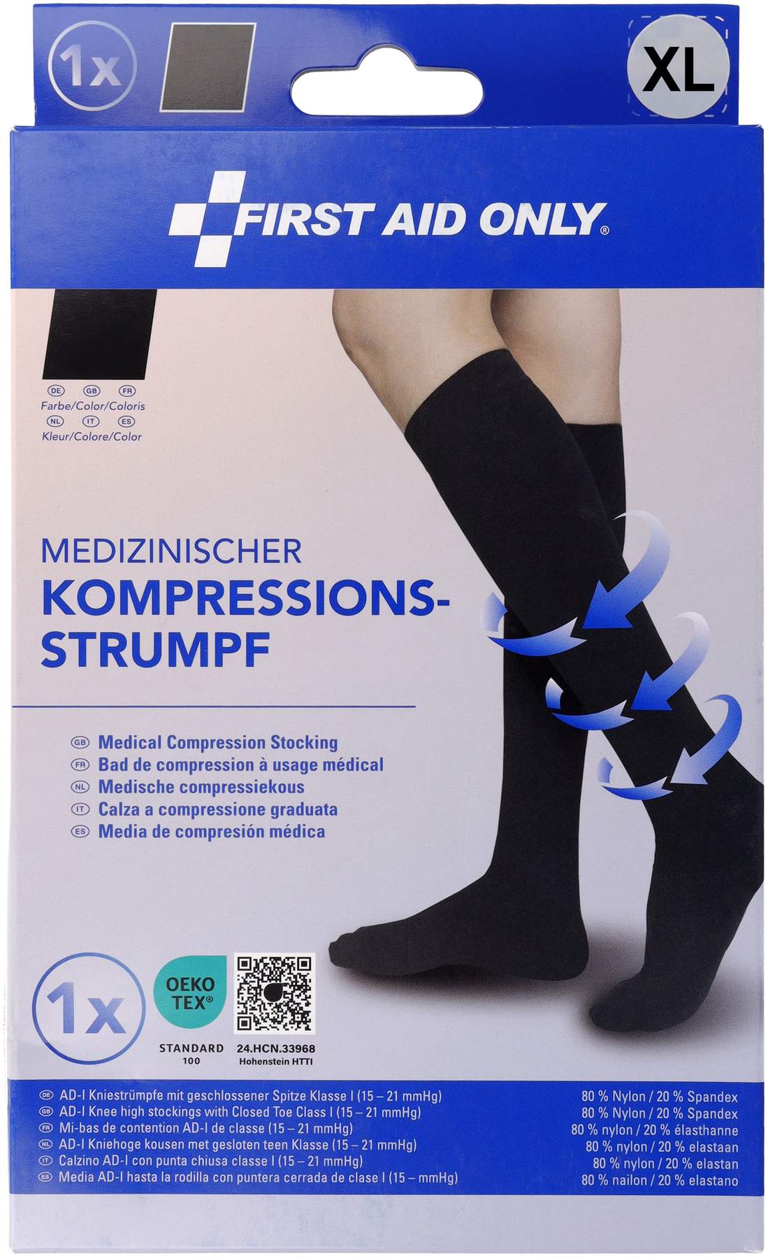 Medizinischer Kompressionsstrumpf, Größe XL, 1 Paar kaufen ...