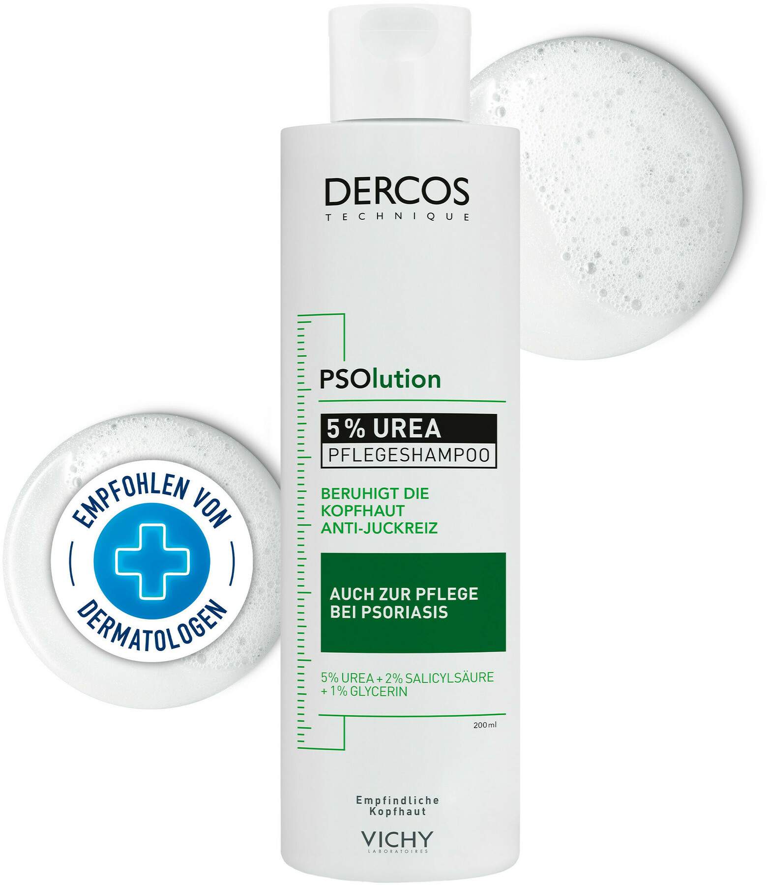 Vichy Dercos Psolution Shampoo 200 ml kaufen | Volksversand Versandapotheke