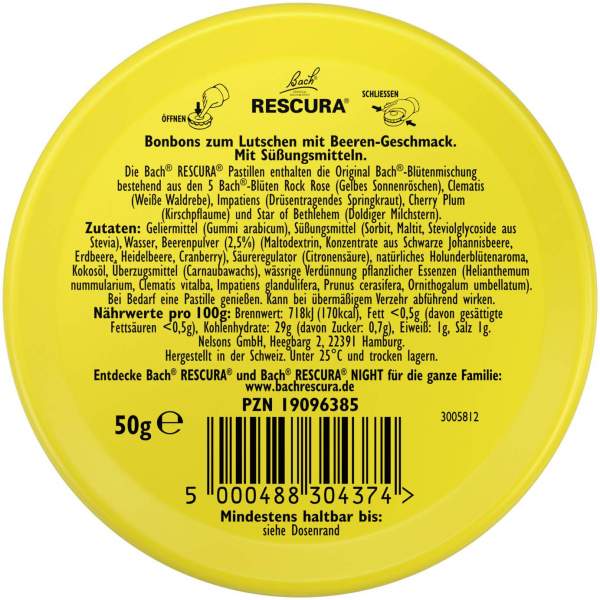 Bach Original Rescura Beeren-Mix 50 g Pastillen kaufen | Volksversand ...