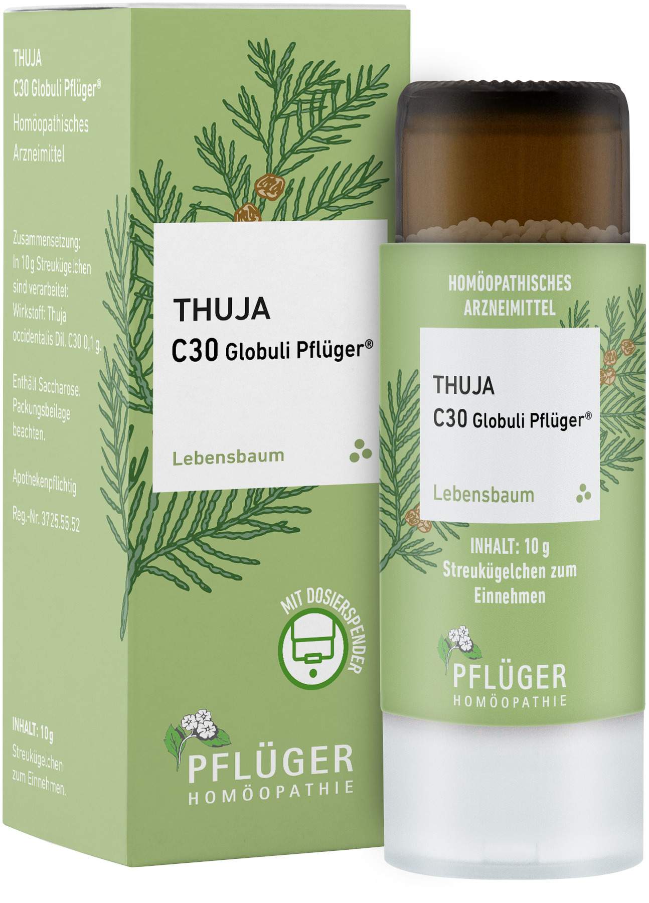 Thuja C 30 Globuli Pflüger Dosierspender 10g kaufen | Volksversand ...
