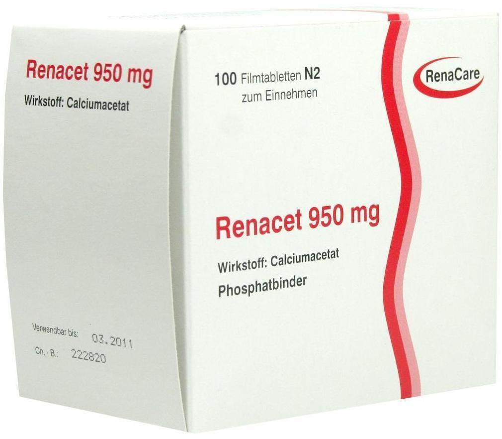 Renacet 950 mg 100 Filmtabletten kaufen | Volksversand Versandapotheke