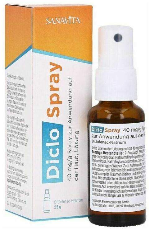 Diclospray 40 mg Je G Spray 25 G kaufen | Volksversand Versandapotheke
