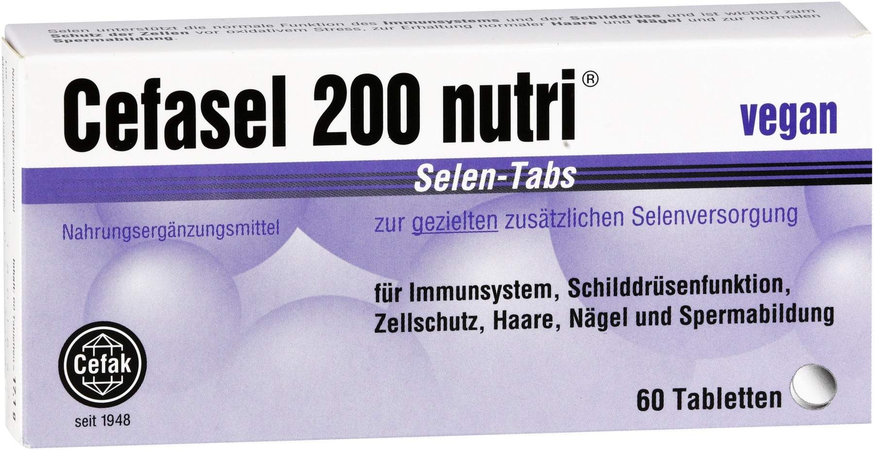 Cefasel 200 Nutri Selen Tabs 60 Stück kaufen | Volksversand Versandapotheke