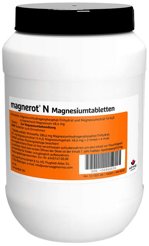 Magnerot N Magnesiumtabletten 1000 Tabletten kaufen | Volksversand ...