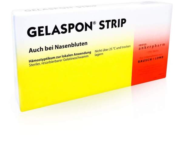 Gelaspon Strip Auch bei Nasenbluten 4x1x1 cm 5 Stück kaufen ...