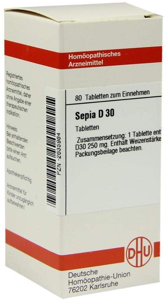 DHU Sepia D30 80 Tabletten kaufen | Volksversand Versandapotheke