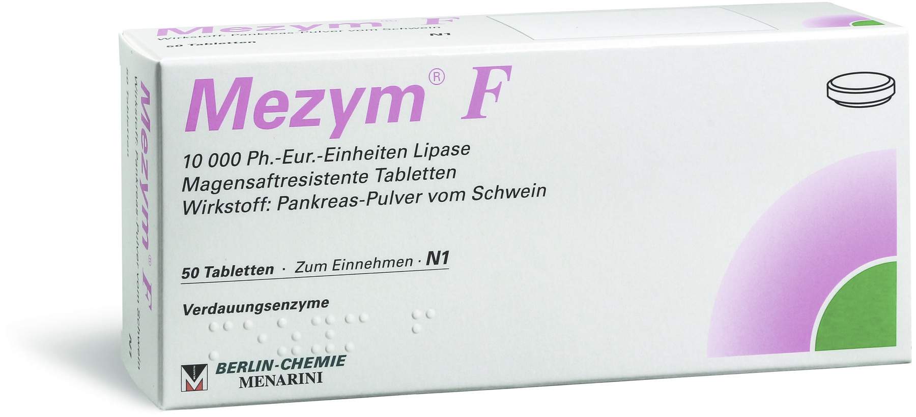 Mezym F Filmtabletten 50 Stück kaufen | Volksversand Versandapotheke